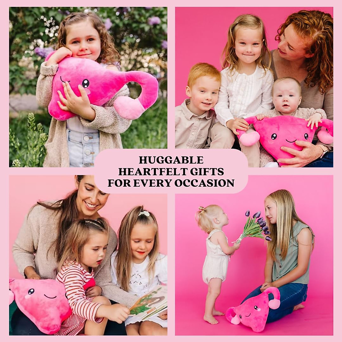 nerdbugs Uterus Plush - Who Put The Cuter-us in Uterus?- Get Well Gift/ Hysterectomy/ Endometriosis/ Gynecologist Education/ Surgeon Education, Health Education Gift/ Post Surgery Gift