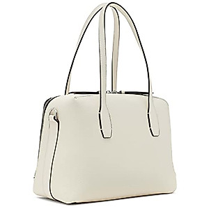 Calvin Klein Brenda Top Zip Satchel, Cherub White