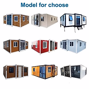 Light Steel Two Bedroom Shipping Flat Pack Foldable Quick Assembling Packing Box Container House