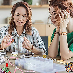 PP OPOUNT 2035 PCS Jewelry Making Supplies, Jewelry Making Kit with Jewelry Beads, Charms, Findings, Jewelry Pliers, Beading Wire for Necklace Bracelet, Earrings Making and Repairing