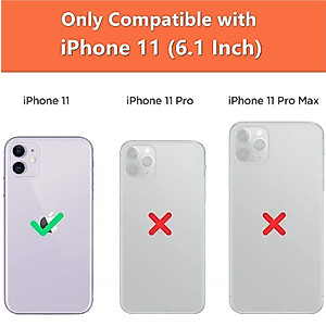 iCoverCase for iPhone 11 Case with Card Holder, iPhone 11 Phone Case Wallet for Women Men [RFID Blocking] PU Leather Protective Wallet Case for iPhone 11 6.1 Inch (Wine Red)