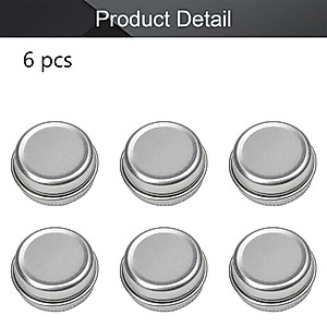 Othmro 6pcs 0.3oz Metal Round Tins Aluminum Tin Cans Containers with Screw Lid, 35*18mm(DxH) Silver tin cans for Salve, Spices, Lip Balm, Tea or Candies 10ml