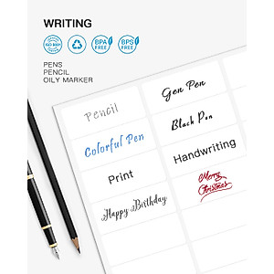 Shipping Address Labels, 1" x 2-5/8" Address Labels for Laser & Inkjet Printers, Mailing Labels for 5160, 5260, 8160, Strong Adhesive for FBA Label, Easy to Peel (25 Sheets, 750 Labels)