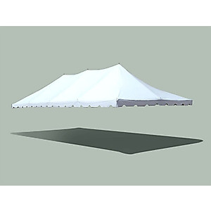 Party Tents Direct 20' x 40' Replacement Weekender Pole Tent Top | 14oz Translucent Vinyl | White | Indoor/Outdoor | for Parties Weddings and Events | Commercial and Residential Use (TOP ONLY)