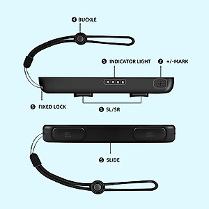 Xahpower Wrist Strap for Nintendo Switch Joycon, 2 Pack Replacement for Joy Con Straps Adjustable Tightness