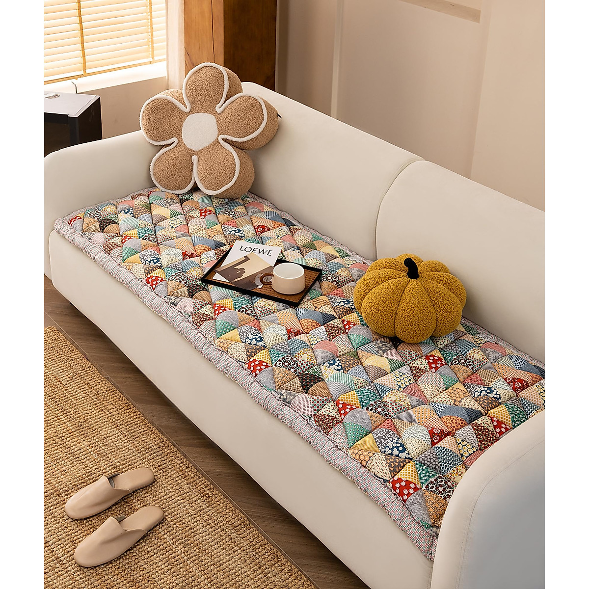 HOMEREFROM Pet Mat Bed Couch Cover for Dog, Washable Dog Couch Cover Protector, Non Slip Pet Couch Covers for Sofa (27.55 * 70.86, Red)