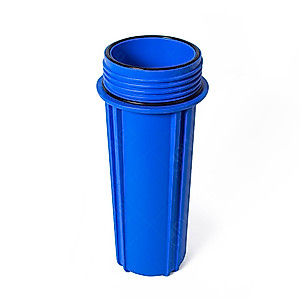 Standard 2.5x10" Blue Whole House Filter Housing 3/4" NPT with Pressure Release