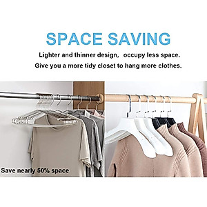 Magnetic Paper Towel Holder for Fridge, Toilet Paper Roll Holder Magnetic Paper Towel Rack and Coat Hangers 50 Pack Clothes Hangers, Seropy Metal Hangers Heavy Duty Wire Hangers with Non Slip 17.7 in