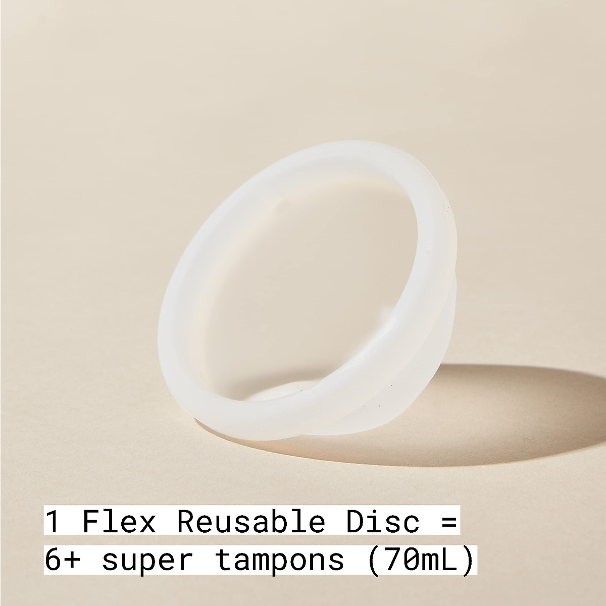 Flex Reusable Disc | Reusable Menstrual Disc | Tampon, Pad, and Cup Alternative | Capacity of 6 Super Tampons | Lasts for Years | Includes Carrying Pouch & 2 Free Disposable Discs