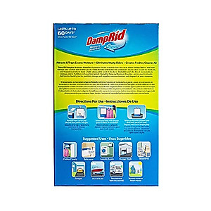 DampRid Pure Linen Hanging Moisture Absorber, 3 Pack, For Fresher, Cleaner Air in Closets