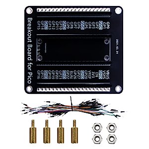 GeeekPi GPIO Breakout Board Kit for Raspberry Pi Pico/Pico W, GPIO Expansion Board Breakout Module with Jumper Wire Pack for Raspberry Pi Pico/Pico W