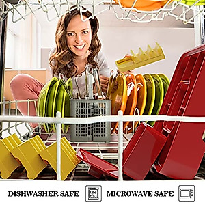 OOFAYBILL Taco Holder Tuesday , Taco Bar Serving Set for a Party,Taco Holders Set of 12 Tortilla , Taco Plates With Dividers, Taco Night