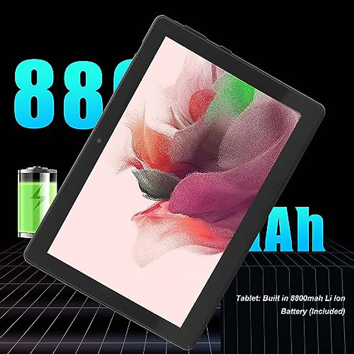 Gaeirt Tablet PC, 100-240V IPS HD Touchscreen 8 Inch Tablet 8 Core CPU with Headset for Android 11.0 for Travel (US Plug)