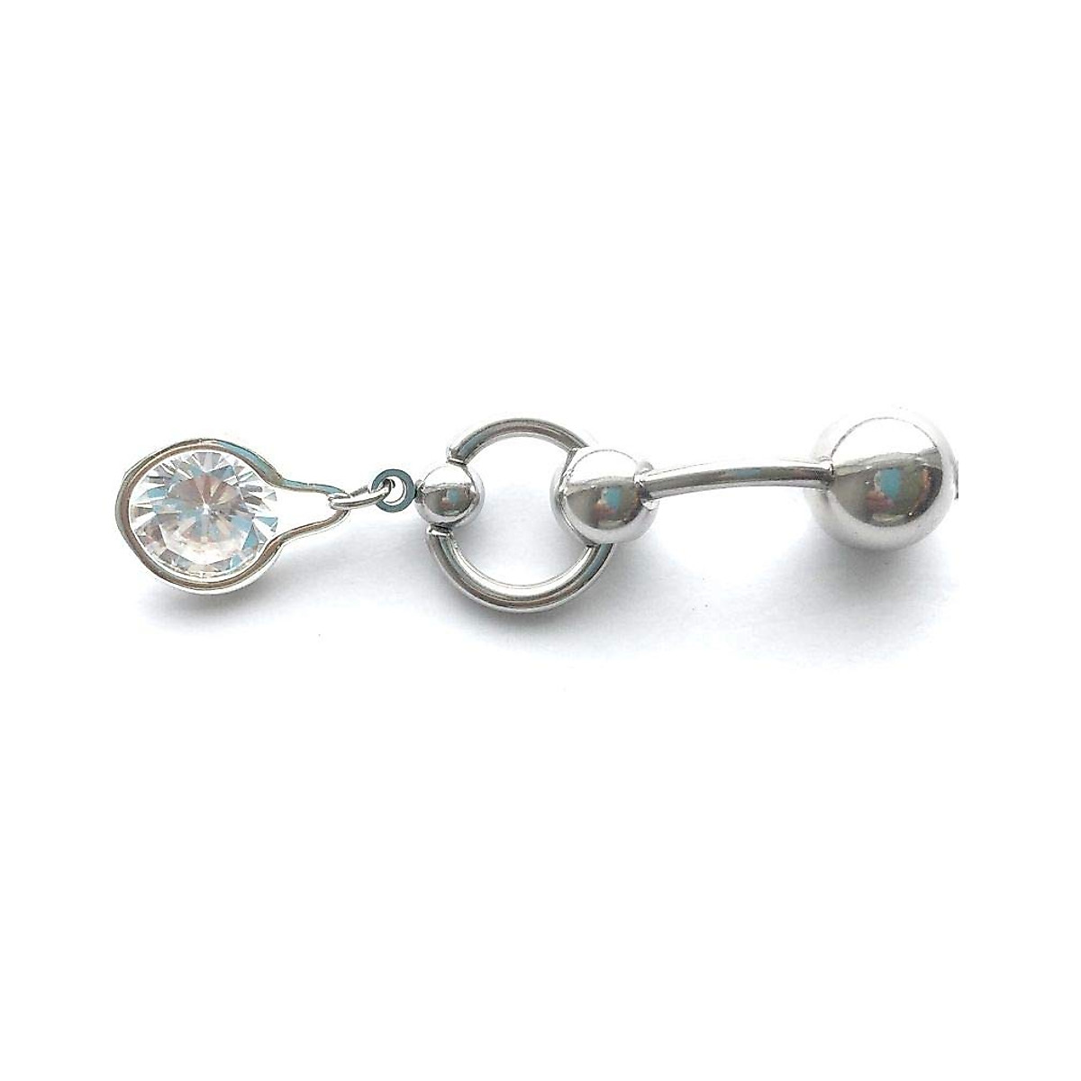 Gorgeous Dangle Gem VCH Heavy Ball Piercing Barbell for Extra Pressure.