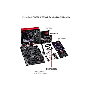 Micro Center AMD Ryzen 7 5800X 8-core 16-Thread Unlocked Desktop CPU Processor Bundle with Asus ROG Strix B550-F Gaming WiFi II AMD AM4 ATX Gaming Motherboard (PCIe 4.0, WiFi 6E, 2.5Gb LAN)
