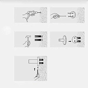 CRODY Bath Wall Attachment Handrails Grab Bar Rails Handrail Shower Grab Rails Towel Rack Bath Grab Bar Bathtub Toilet Kitchen Stairway Handrail Pregnant Women the Disabled and the Elderly Armrests/Br