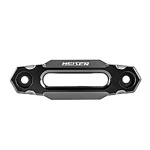 WeiSen ATV 4 7/8" Aluminum Winch Fairlead for 2000-3500 LBs, Synthetic Rope Hawse Fairlead 124MM for ATV Winches