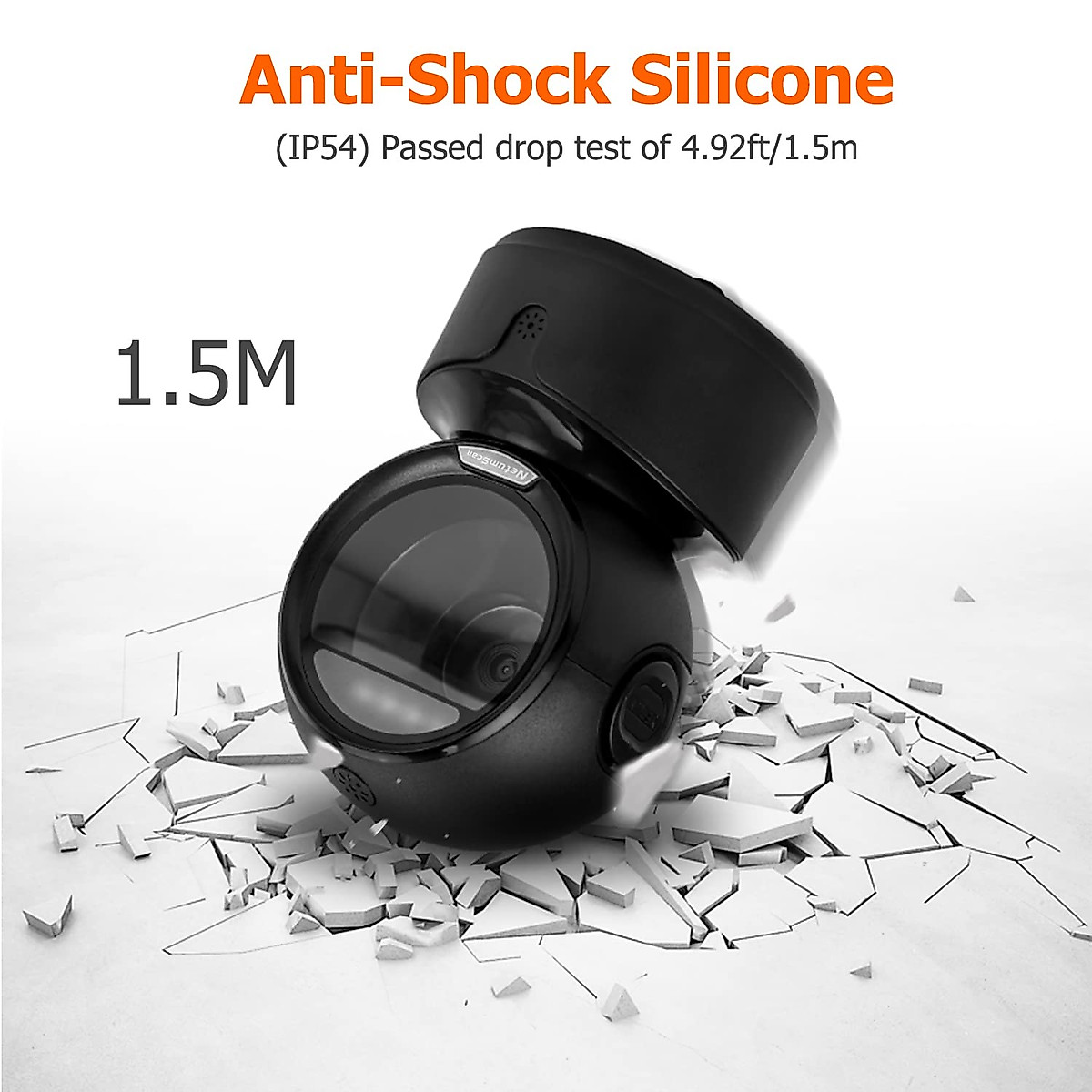 NetumScan Automatic Omnidirectional Desktop Barcode Scanner, Hands-Free USB Wired QR Barcode Reader, 1D 2D Bar Code Image Sensing for Warehouse, Supermarket, Retail Store, Bookstore Pos System