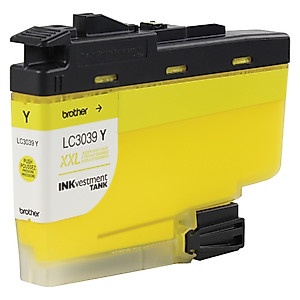 Brother Genuine LC3039Y, Single Pack Ultra High-Yield Yellow INKvestment Tank Ink Cartridge, Page Yield Up to 5,000 Pages, LC3039, Amazon Dash Replenishment Cartridge