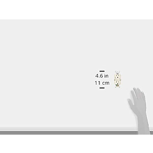 Leviton GFCI Outlet with Guidelight, 15 Amp, Self Test, Tamper-Resistant with LED Indicator Light, Replaces Plugged in Night Light, GFNL1-T, Light Almond