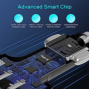 USB C Car Charger,Car Charger NITASA 90W 3 Ports PD 3.0 & QC 30W (PPS) LED Type C Cigarette Lighter Fast Charging Adapter for iPhone 14/14 Pro/13/12 Pro Max,iPad,Samsung S22/S21/S23,Pixel 7 6 Pro