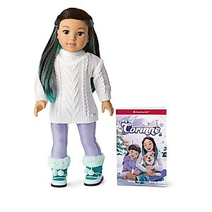American Girl Corinne Tan Girl of the Year 2022 18-inch Doll and Book with Sweater, Leggings, and Boots, For Ages 8+
