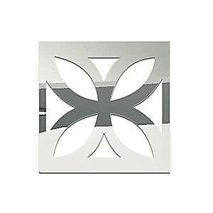 30Pcs Mirror Wall Stickers Mirror Decals Tiles Border DIY Wall Decor Sticker for Living Room Home Background Bathroom