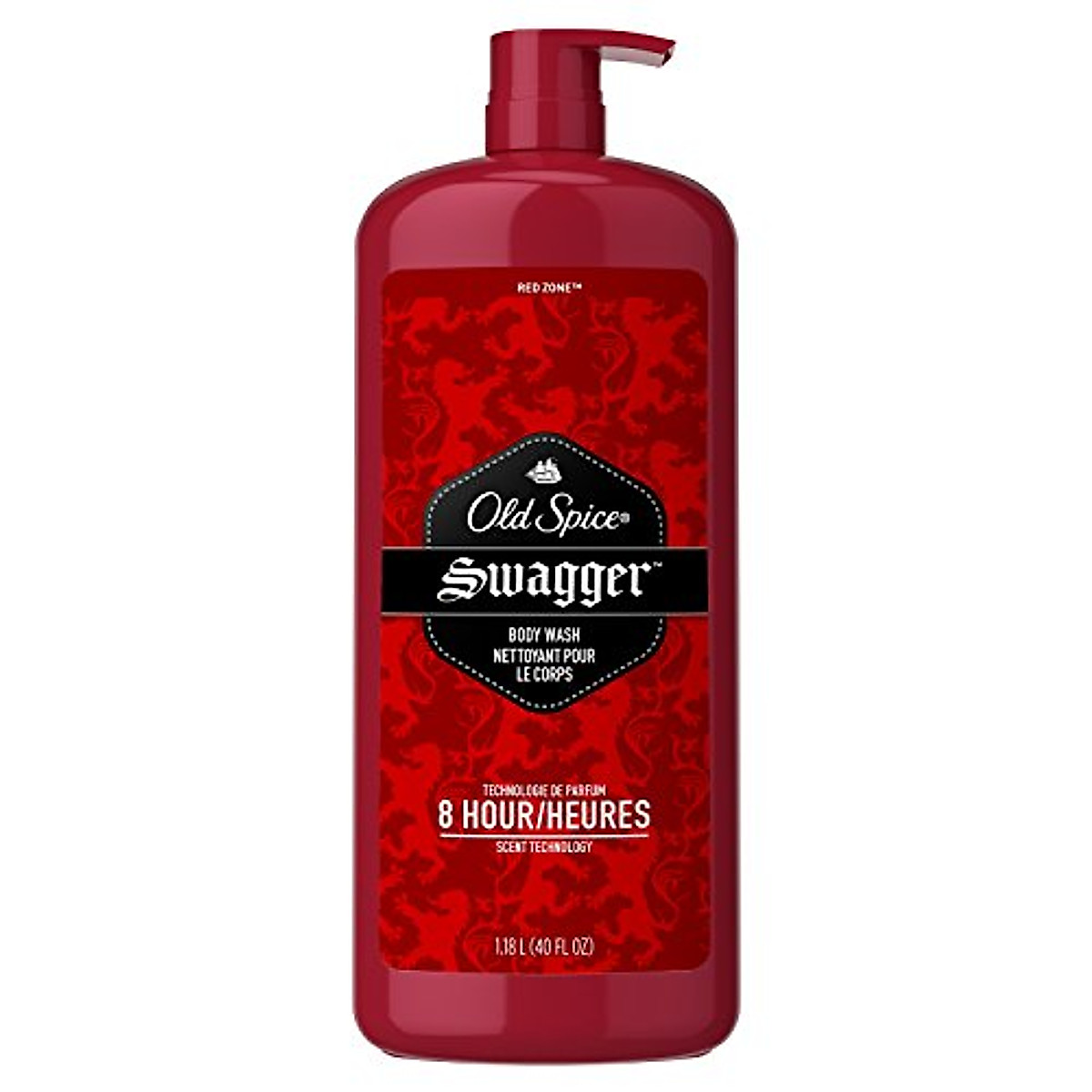 Old Spice Red Zone Swagger Scent Body Wash for Men, 40 fl oz