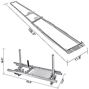 Hihone Chainsaw Mill, Portable 14Inch to 36Inch Guide Bar Chainsaw Milling Planking Milling Wood Lumber Cutting Sawmill, with 9Ft Rail Mill Guide System