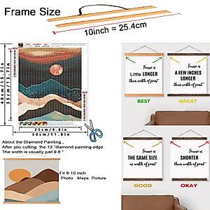 VAVCASE 2PCS diamond art painting Frames 12x16 in & 30x40 cm diamond art painting,Pictures or Photos 5D diamond art painting Art Frame for Wall Window Door (2 Pack)