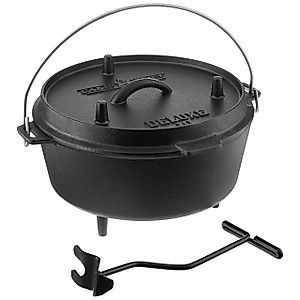6 Qt Seasoned Cast Iron Dutch Oven