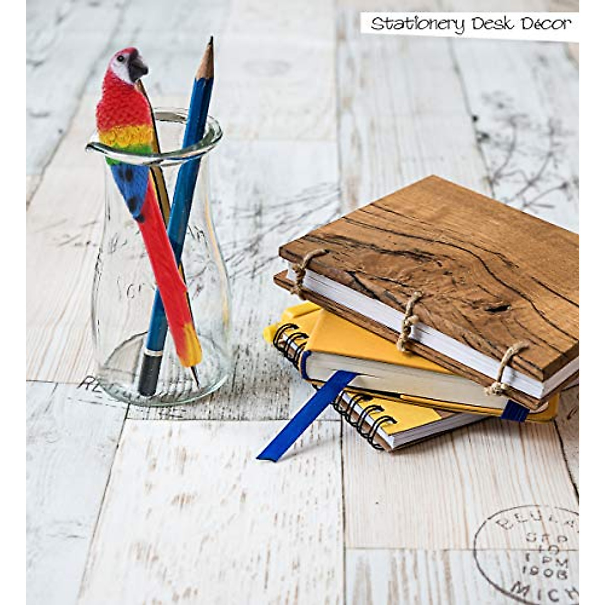 Planet Pens Red Parrot Novelty Pen - Fun Unique Kids and Adults Ballpoint Pen, Tropical Wildlife Animal Writing Pen Instrument For School & Office Desk Decor Accessories