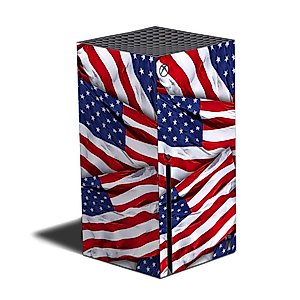 MIGHTY SKINS Skin Compatible with Xbox Series X - Patriot | Protective, Durable, and Unique Vinyl Decal wrap Cover | Easy to Apply, Remove, and Change Styles | Made in The USA (MIXBSERX-Patriot)