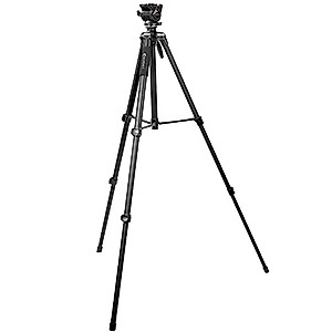 Barska AF13650 Professional Tripod with Fluid Head & Carrying Case for Spotting Scopes, Binoculars, Cameras, etc