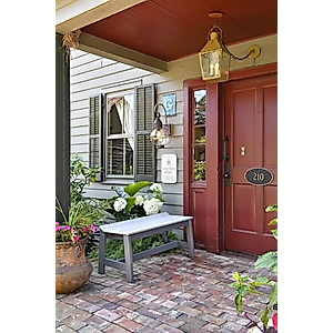 LuxCraft Café Poly Outdoor Dining Bench (White, 41")