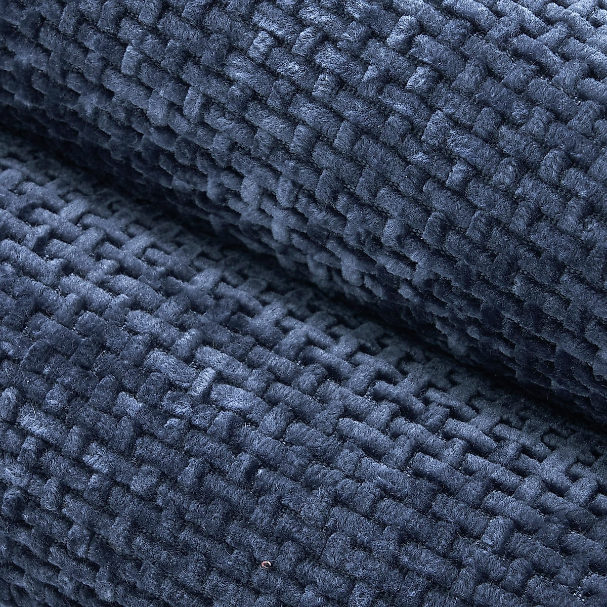 TXFTRR Velvet Loveseat, Upholstered Armless Sofa with Curved Backrest and 2 Pillows, Compact Couch and Loveseat with Golden Legs and Non-Slip Floor Pads, Unique Couch for Small Spaces (Blue)