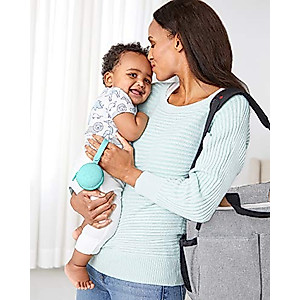 Skip Hop Silicone Pacifier Holder, Grab & Go, Light Teal