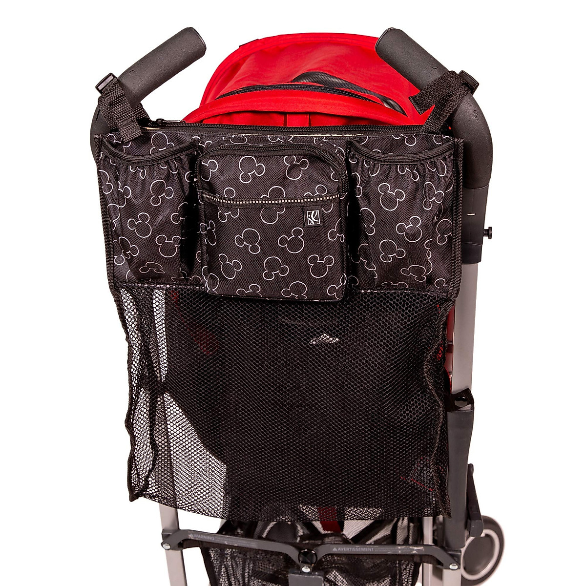 Disney Baby by J.L. Childress Cups 'N Cargo Universal Stroller Organizer & Accessory, Mickey Black