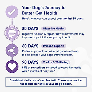 PetLab Co. Probiotics for Dogs, Support Gut Health, Occasional Diarrhea, Digestive Health & Seasonal Allergies - Salmon Flavor - 30 Soft Chews