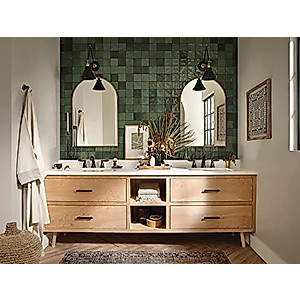 Moen Brantford Oil-Rubbed Bronze Two-Handle Widespread Bathroom Faucet Trim Kit Bathroom Faucets for Sink 3-hole Deck Mounted Setup, (Valve Required), T6620ORB