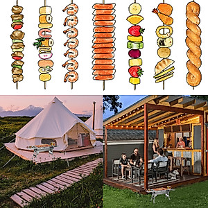 Charcoal BBQ Grill-KIICHI TERASAWA Portable Barbecue Carbon Grill-Stainless Steel Foldable Smoker BBQ Grill for Outdoor Cooking and Camping Backyard Patio Beach