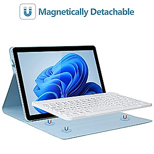 Keyboard Case for Surface Go 3 (2021)/ Surface Go 2 2020 / Surface Go 2018, Wireless Bluetooth Keyboard Cover for Microsoft Surface Go 3 Go 2 10.5 inch/Surface Go 10 inch