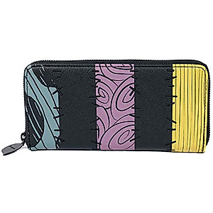 Loungefly x Nightmare Before Christmas Sally Cosplay Zip-Around Faux Leather Wallet (Multicolored, One Size)
