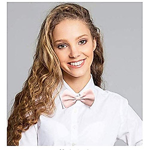 Awesome Light Pink Wedding Accessories Adjustable Bow Tie & Suspenders