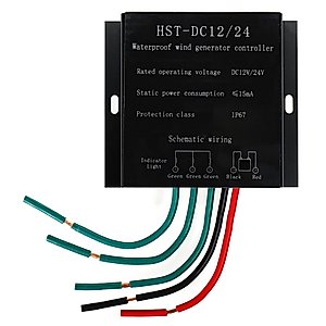 3000W MPPT Wind Turbine Charge Controller , Home Waterproof Low Wind Speed Regulator Voltage Boost for Wind Windmill Turbine(12V 24V 48V),24v
