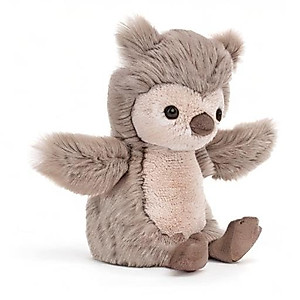 Jellycat Willow Owl Stuffed Animal, 8 inches | Bird Plush Toy | Classic Children's Gift