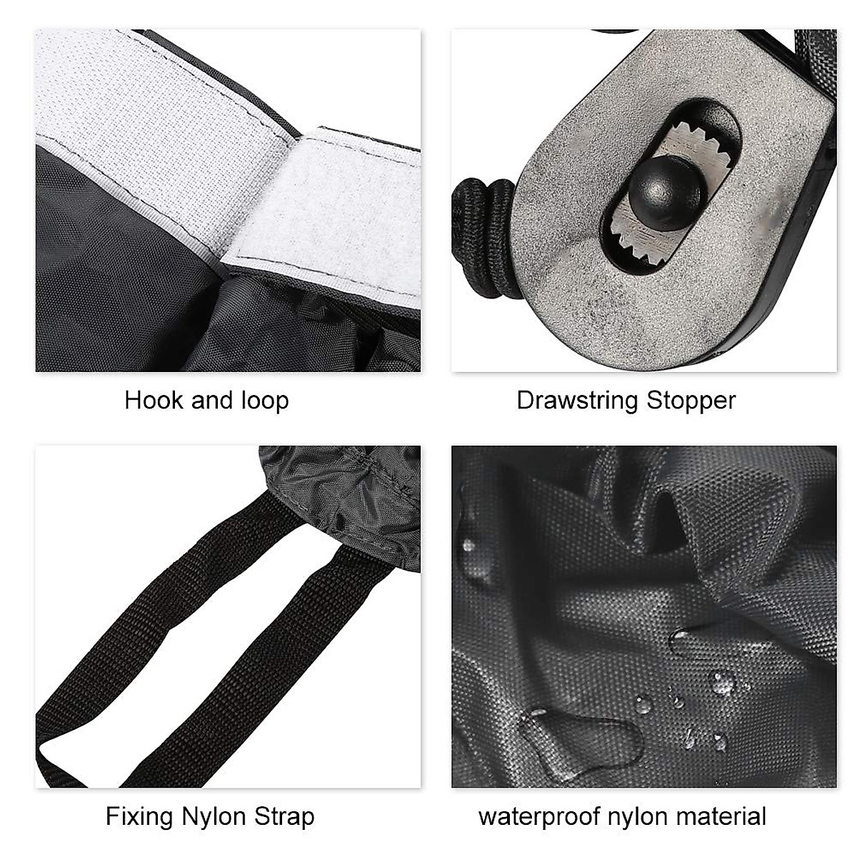 GOTOTOP Kayak Spray Deck Kayak Spray Skirt,Universal Adjustable Nylon Kayak Spray Skirt Waterproof Cover Water Sports Accessory (Gray)