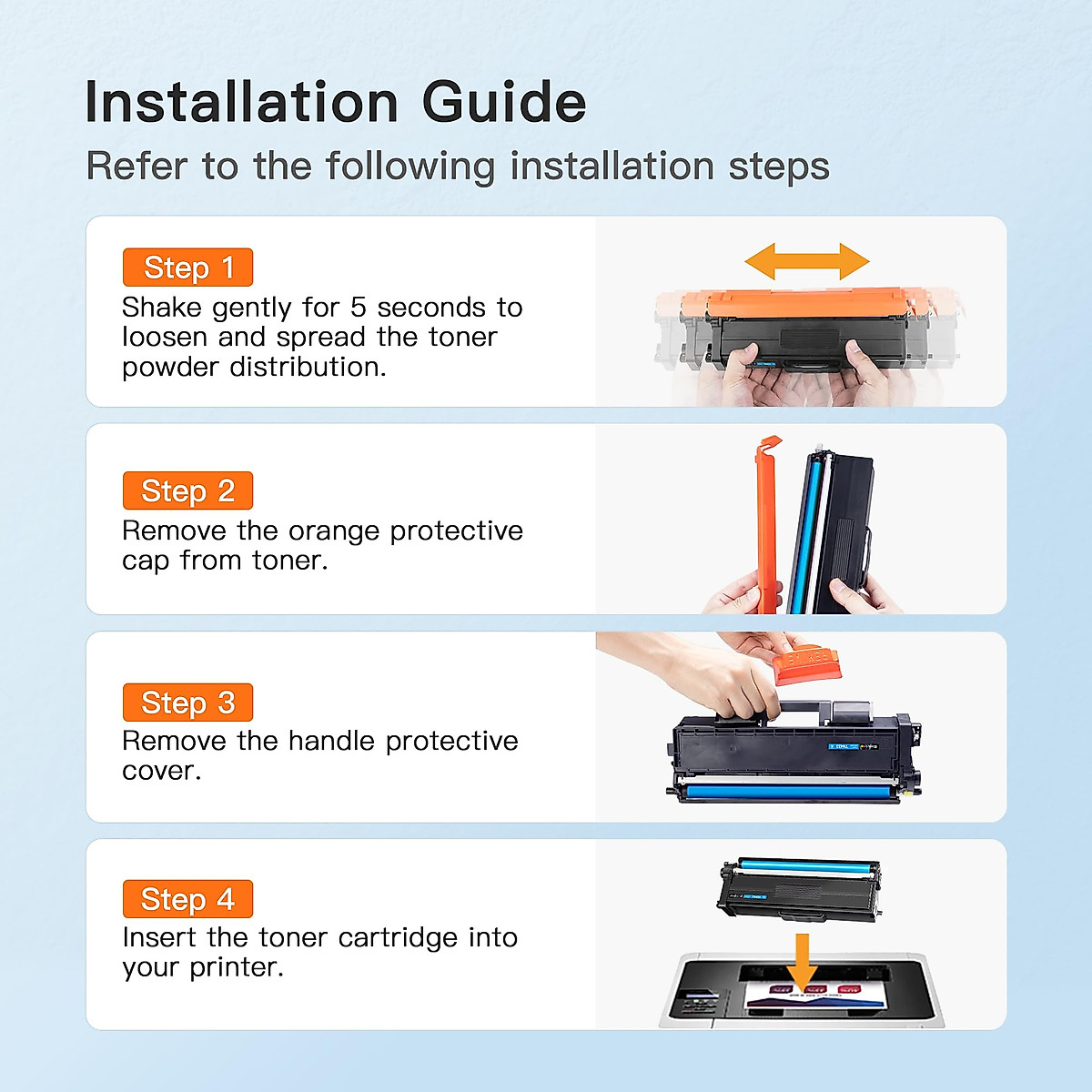 E-Z Ink (TM) Compatible Toner Cartridge Replacement for Brother TN-433 TN433 TN433bk TN431 Compatible with HL-L8260CDW HL-L8360CDW MFC-L8610CDW MFC-L8900CDW (1 Yellow, 1 Pack)