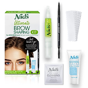 Nad's Eyebrow Shaping Kit, 18 Piece Set