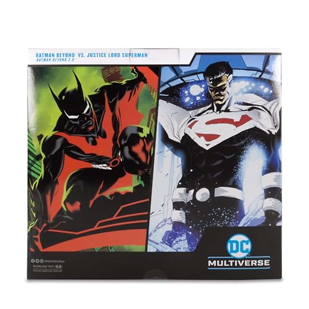 McFarlane Toys - DC Multiverse Batman Beyond vs. Justice Lord Superman 7in Action Figure 2pk
